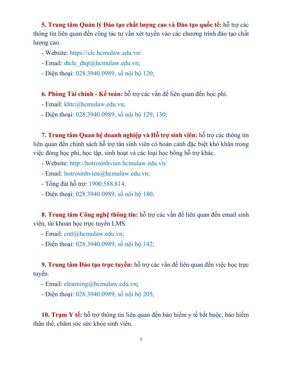 Hướng dẫn thủ tục nhập học khóa 47